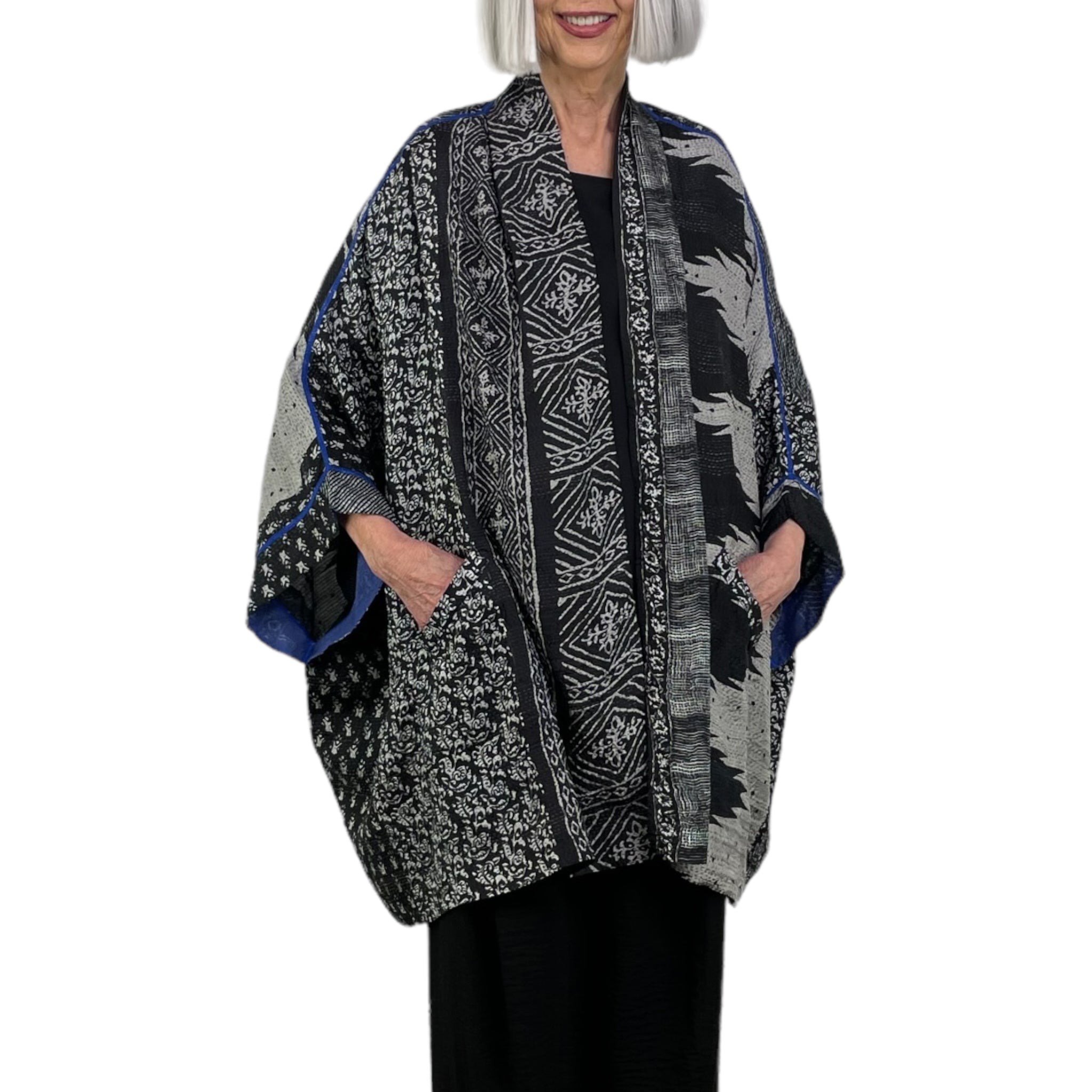 DOUBLE COLLAR PONCHO – MIO